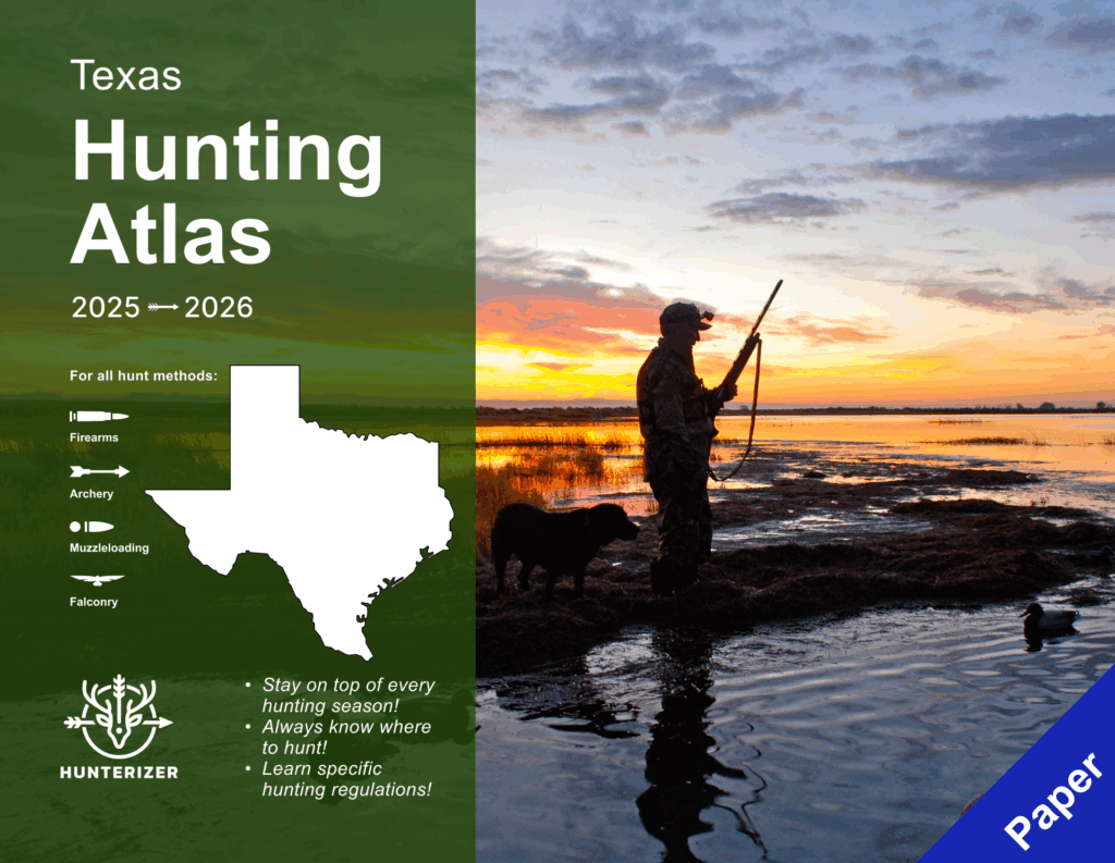 Texas 2025-2026 Hunting Atlas (Paper Edition) - Hunterizer